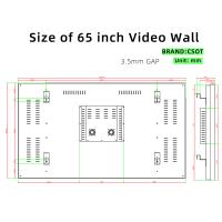 China 65 Inch CSOT SCREEN 3.5mm Splicing Advertising Ultra Narrow Bezel Display DID Digital Signage Splicing Screens LCD Video Wall for sale