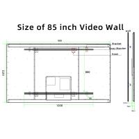 China 85 inch 1.5cm Ultra Narrow Gap Led Video Wall Indoor Rental Display Exhibition Booth Stage Large Screen Panel LCD Video Wall for sale
