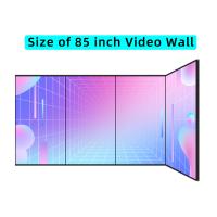 China 85 inch 1.5cm Ultra Narrow Gap Led Video Wall Indoor Rental Display Exhibition Booth Stage Large Screen Panel LCD Video Wall for sale