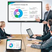 China Seamless Android Windows Operation Interactive Smart Board Dual OS System with Ultra-Smooth Writing for sale