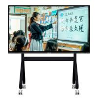 China 4K Touch Display Interactive Smart Board All-in-One Workstation Perfect for meetings precise IR touch technology 20-point Touch for sale
