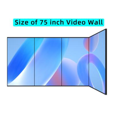 China 75 Inch Commercial High Performance Vertical Modular Large Splicing Screen Narrow Bezel Art Die Casting Steel Panel Video Wall Display for sale