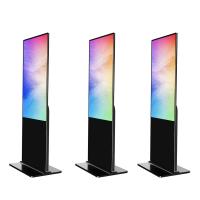 China Floor Standing LCD Advertising Player 40KG Single Gross Weight Touch Screen LCD Advertising Display With Live Updates for sale
