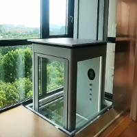 China Hydraulic Naked Cabin Elevators – 5 Stops with 14.5m Travel Height for Home Use for sale