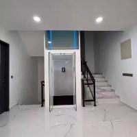 China Hydraulic Home Elevator with Stainless Steel Cabin – 14.5m Travel & Auto Doors for sale