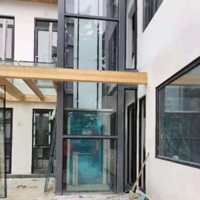 China 5‑Stop Hydraulic Home Elevator with Automatic Door – 3m Overhead Clearance for sale