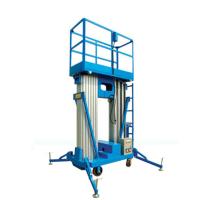 China Lightweight Easy Use Vertical Mast Lift Aluminium Alloy Electric for sale
