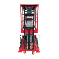 China Hotel Use Light Aluminium Single Mast Lift Garment Shops Building Material Shops for sale