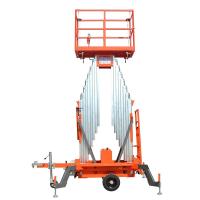 China Hotel Use Light Aluminium Single Mast Lift Garment Shops Building Material Shops for sale