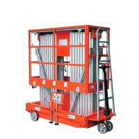 China Hotel Use Light Aluminium Single Mast Lift Garment Shops Building Material Shops for sale