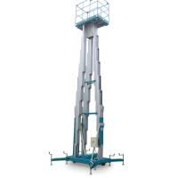 China Hydraulic Electric Vertical Single Mast Lift At 4-10m Working Heights for sale