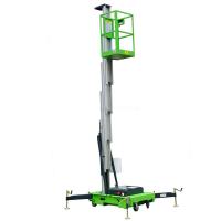China 6m Height Double Masters Aluminum Hydraulic Man Lift For Maintenance for sale