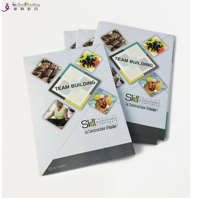 China Custom Printed Promotion Booklet Catalog Printing Services 128gsm Matte Art Paper for sale