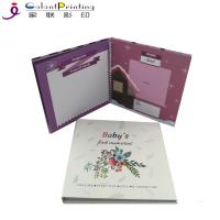 China Hardcover Paper Printing Services Baby Memory Books Keepsake Album First Year Record for sale