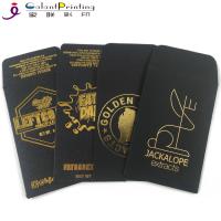 China OEM Envelope Printing Services Shatter Black Gold Oil Wax Extract Coin Envelopes 2.25 X 3.5 Inch for sale