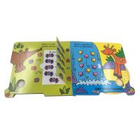 China Matte Lift The Flap Board Book With Die Cut Shape / Small Board Books For Toddlers for sale