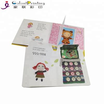 China 350gsm Art Paper Printing Services Custom Delicate Children Educational Board Book for sale