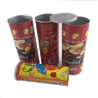 China Potato Chips Packing Food Grade Tube Packaging Kraft Paper Cylinders for sale