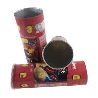 China Canning Fish Telescopic Food Grade Tube Packaging / Paper Cylinder Packaging for sale