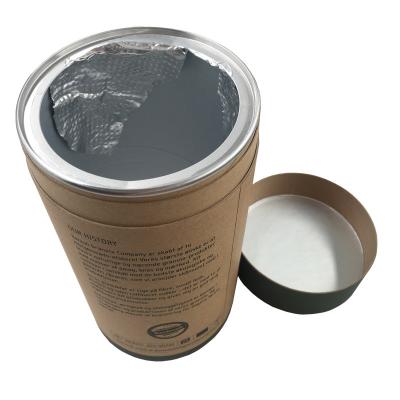 China Cylinder Safety Food Grade Tube Packaging Cardboard Tube Food Packaging for sale