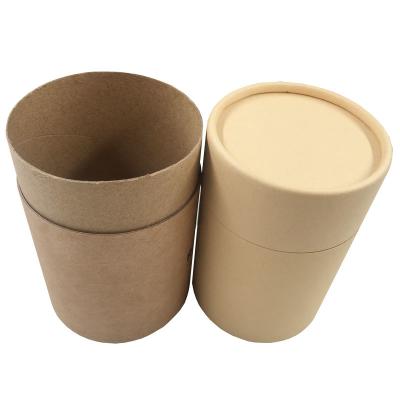 China T Shirt Cylinder Kraft Tube Packaging Cardboard Tube Food Packaging Custom Size for sale