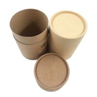 China T Shirt Cylinder Kraft Tube Packaging Cardboard Tube Food Packaging Custom Size for sale