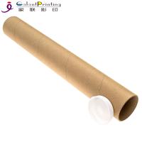 China Biodegradable Digital Printing Round Paperboard Push Up Tubes With Plastic Caps for sale