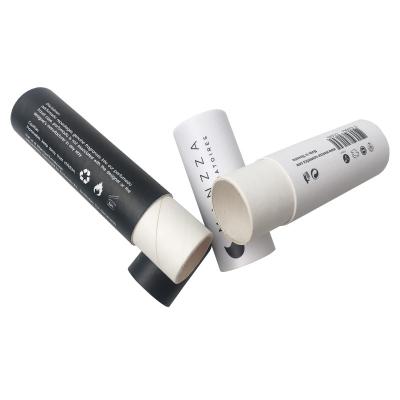 China Elegant  Cosmetic Tube Packaging / Paper Chapstick Tubes Film Lamination for sale