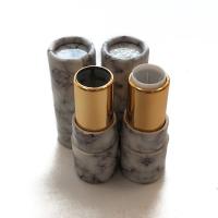 China Eco Friendly Brown Paperboard Push Up Lip Balm Tubes CMYK Printing for sale