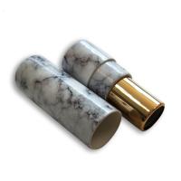 China Eco Friendly Brown Paperboard Push Up Lip Balm Tubes CMYK Printing for sale