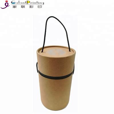 China Cylinder Eco Friendly Tube Packaging Full Color Printing For Coffee Mug for sale