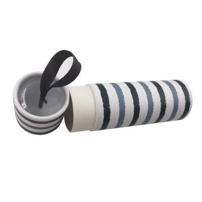 China Commercial Printed Paper Tubes Cardboard Cylinder Tubes With Pvc Window Ribbon Handle for sale