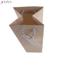 China Matt Lamination Custom Printed Gift Bags Kraft Paper Wine Gift Bags for sale