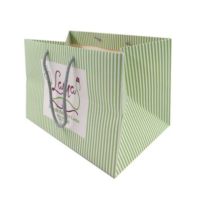 China Eco - Friendly Paper Printing Services Paper Carrier Bags With Twisted Handles for sale
