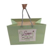 China Eco - Friendly Paper Printing Services Paper Carrier Bags With Twisted Handles for sale