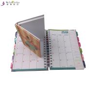 China Hardcover Spiral Planners Printing Custom Journal Notebooks With Tabs for sale