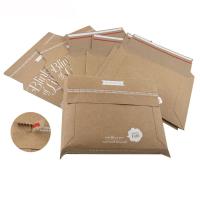 China Custom Tear Strip Cardboard Kraft Mailer Envelope Printing Services with Self Adhesive for sale
