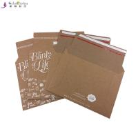China Custom Tear Strip Cardboard Kraft Mailer Envelope Printing Services with Self Adhesive for sale