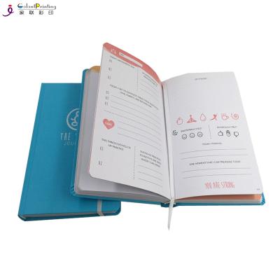 China Recycled Fabric Custom Planner Printing Hardcover Custom Linen Notebook for sale