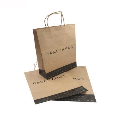 China Recyclable Custom Printed Gift Bags With Twisted Handles Printed Pattern for sale