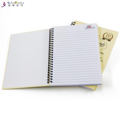 China Bulk Custom Diary Printing / Glossy Finishing Spiral Bound Notebook Printing for sale