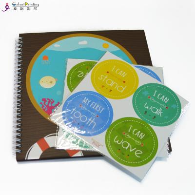 China Professional Baby Memory Books Record First Year Envelope Baby Feet Hand Ink for sale