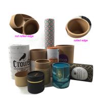 China Biodegradable Cylinder Packaging Round Paper Carton Box , Cardboard Tube With Lid for sale