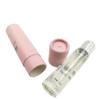 China Recyclable Glass Dropper Bottle Packaging Box / Brown Kraft Paper Tube Packaging for sale