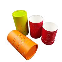 China Biodegradable Cardboard Paper Round Wine Cylinder Gift Box Customized Size for sale