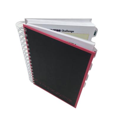 China Color Montly Divider Tabs Custom Planner Printing Gold Spiral Binding for sale