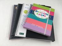 China Woodfree Paper Notebook Printing Services Hard Cover Wire - O Bound Academic Monthly Planner for sale