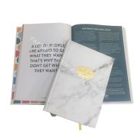 China Matte Finishing Custom Planner Printing Services Gift Box Packaging Gold Wire O Bound Hard Cover for sale