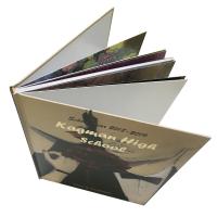 China School Yearbook Printing Services Gold Foil Stamp Logo Hard Cover Sewing Binding for sale