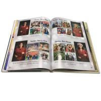 China School Yearbook Printing Services Gold Foil Stamp Logo Hard Cover Sewing Binding for sale
